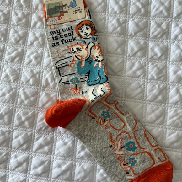 Blue Q | Accessories | Blue Q Socks My Cat Is Cool As Fck | Poshmark